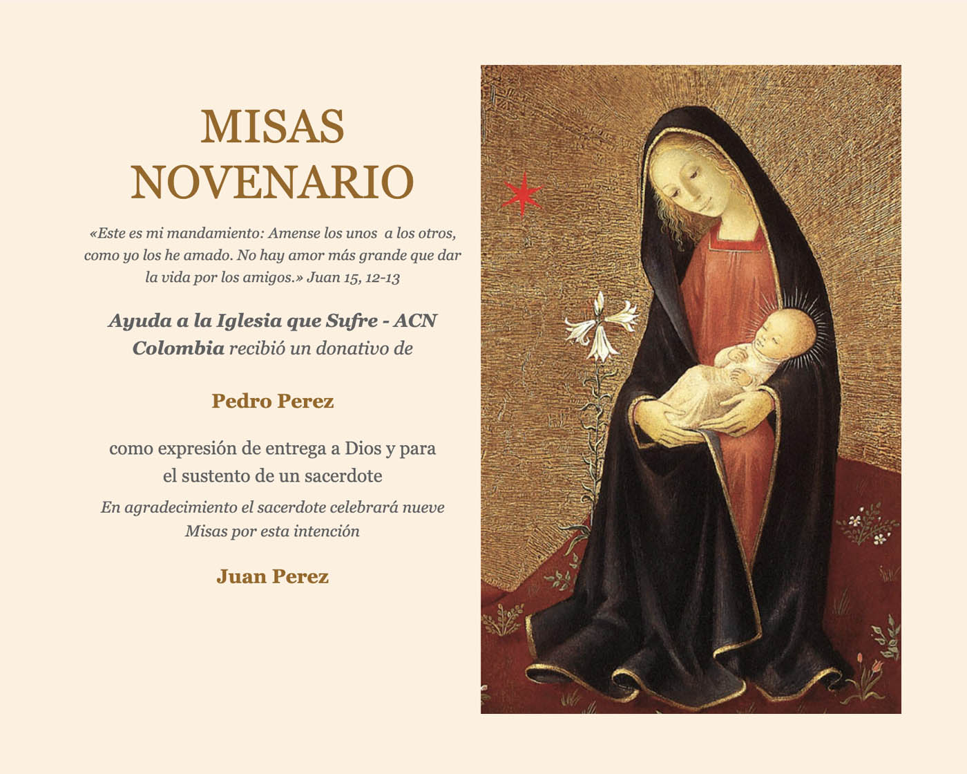 Ofrece una Misa - ESP - ACN Global